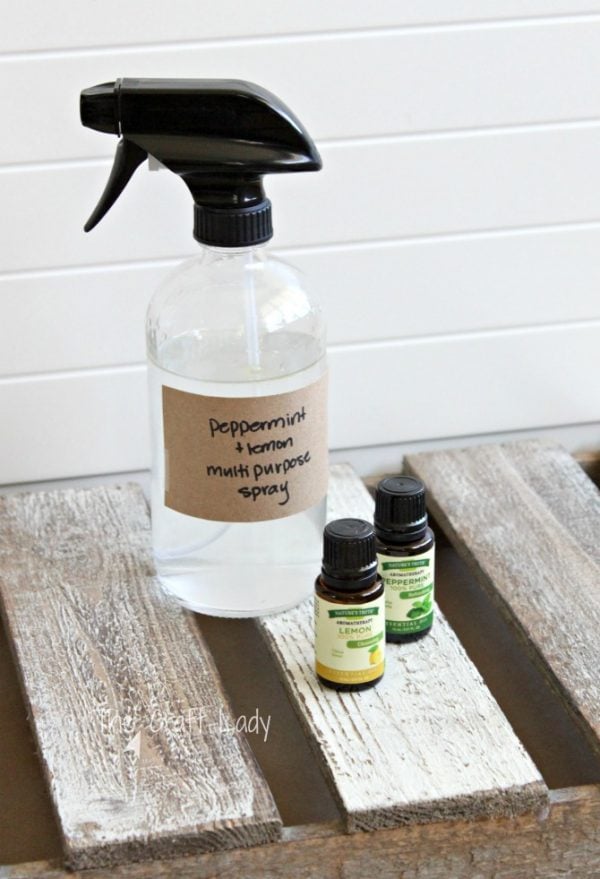 Lemon Peppermint Cleaner - Multipurpose Spray - The Crazy Craft Lady