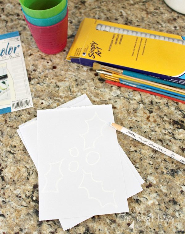 Winter Magic Watercolor Craft - The Crazy Craft Lady