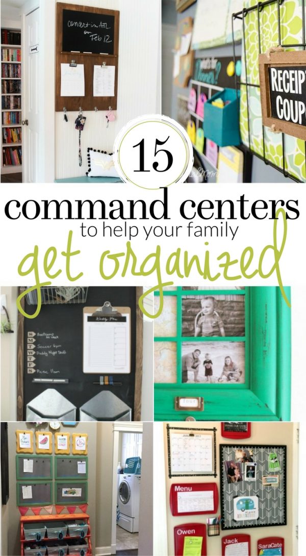 15 Family Command Center Ideas to Inspire - The Crazy Craft Lady