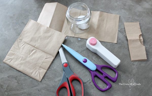 Paper Bag Lanterns - Simple Winter Paper Craft - The Crazy Craft Lady