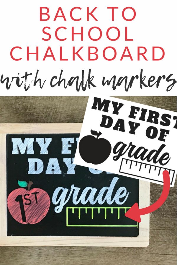 DIY First Day of School Chalkboard - Customize for All Grades - The ...