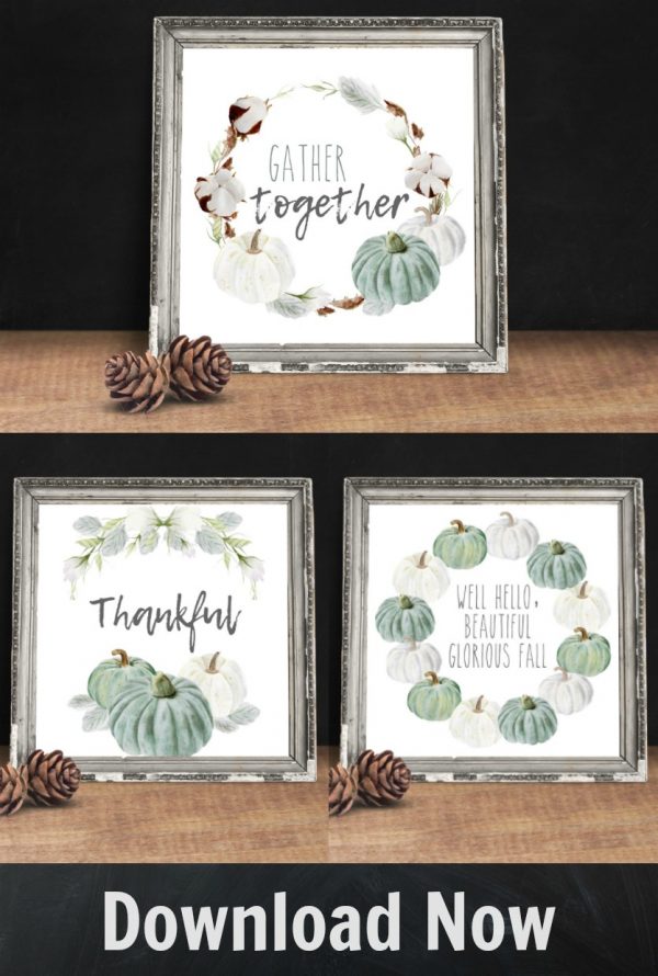 8 FREE - Neutral Farmhouse Style Fall Printables - The Crazy Craft Lady