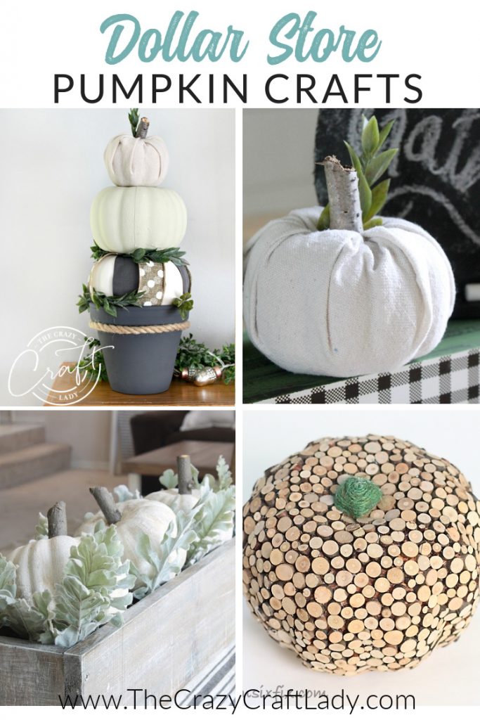 Dollar Store Pumpkin Crafts for Fall - The Crazy Craft Lady