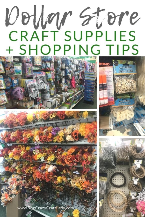 Dollar Store Craft Supplies + Shopping Tips - The Crazy Craft Lady
