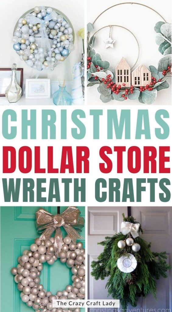 24 Gorgeous Dollar Store Christmas Wreaths - The Crazy Craft Lady