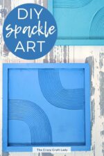 DIY Spackle Wall Art - Modern Wall Decor - The Crazy Craft Lady