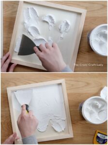 DIY Spackle Wall Art - Modern Wall Decor - The Crazy Craft Lady