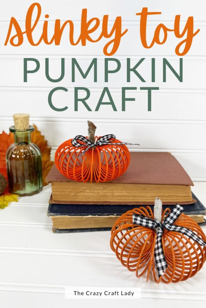 DIY Slinky Pumpkins - An Unexpected Fall Craft - The Crazy Craft Lady