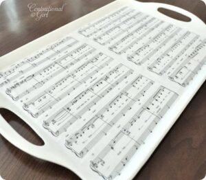 Sheet Music Crafts - How to use Vintage Sheet Music - The Crazy Craft Lady