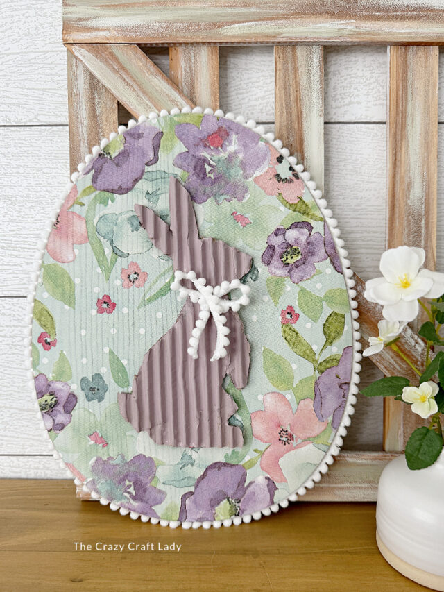 Easter Egg Wood Cutout Crafts - The Crazy Craft Lady