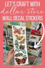 DIY Butterfly Specimen Art - Made from Dollar Tree Wall Decal Stickers