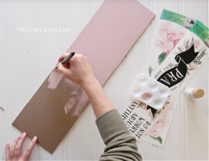 DIY Sign Using Dollar Tree Wall Decals - The Crazy Craft Lady