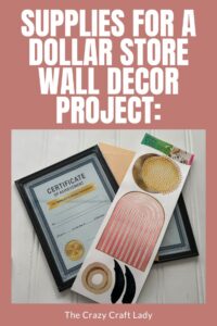 Dollar Store Framed Wall Decals - The Crazy Craft Lady
