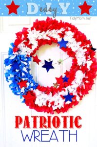 20 DIY Patriotic Wreaths to make this Summer - The Crazy Craft Lady