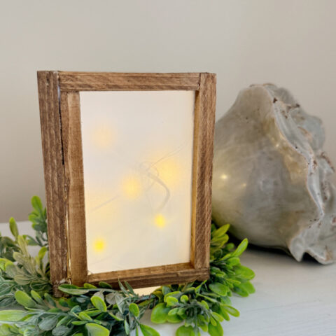 Dollar Store Craft: Reverse Canvas Lantern - The Crazy Craft Lady
