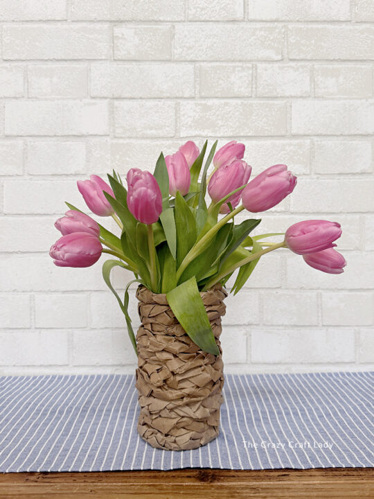 Dollar Store Glass Vase DIYs - The Crazy Craft Lady