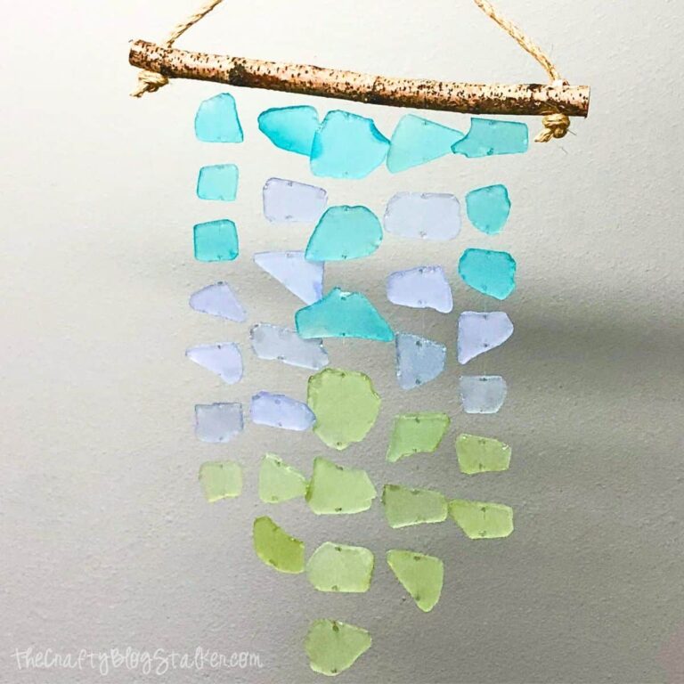 Sea Glass Crafts and DIY Decor Ideas - The Crazy Craft Lady