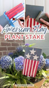 Patriotic Garden Stake Craft - The Crazy Craft Lady