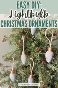 Dollar Store Jumbo Lightbulb Ornaments - The Crazy Craft Lady