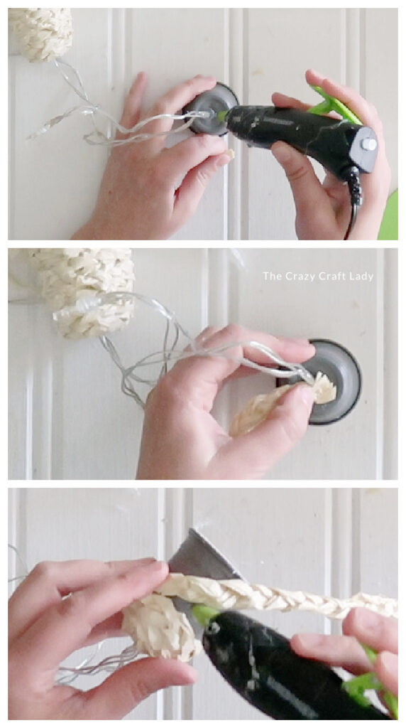 Hula Skirt String Light Craft - The Crazy Craft Lady