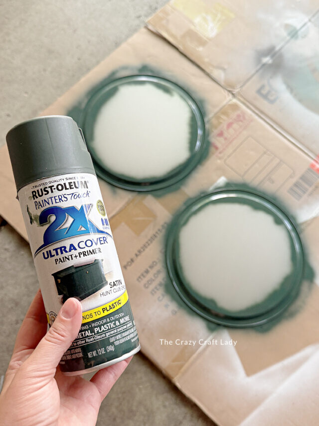 Dollar Store Craft: DIY Pizza Pan Wood Bead Tray - The Crazy Craft Lady