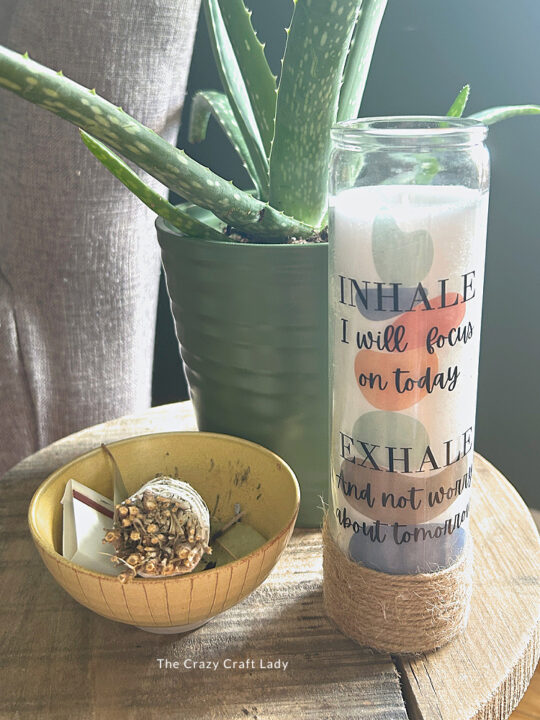 DIY Image Transfer Candle Craft (Dollar Tree Hack!) - The Crazy Craft Lady