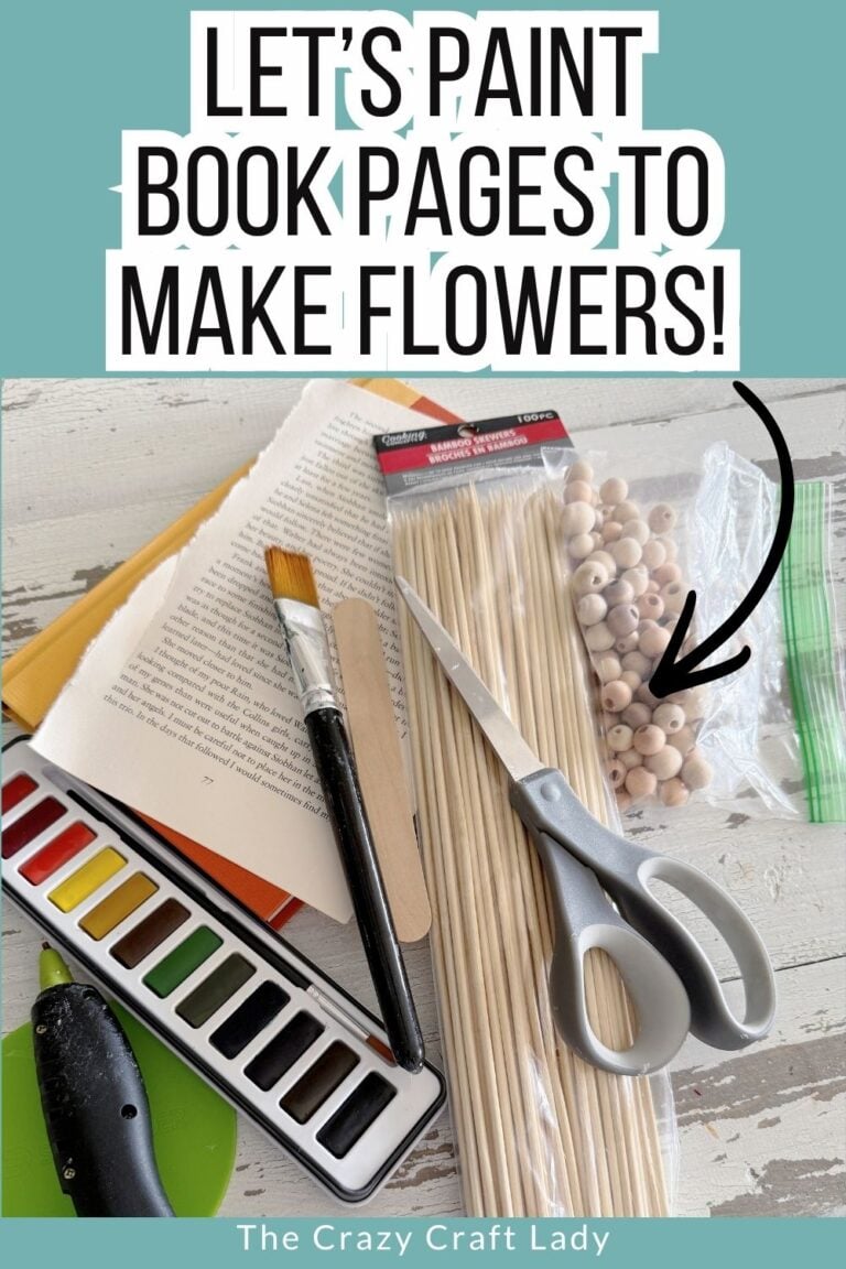 Watercolor Book Page Flowers (Easy DIY Bouquet That Lasts Forever!)