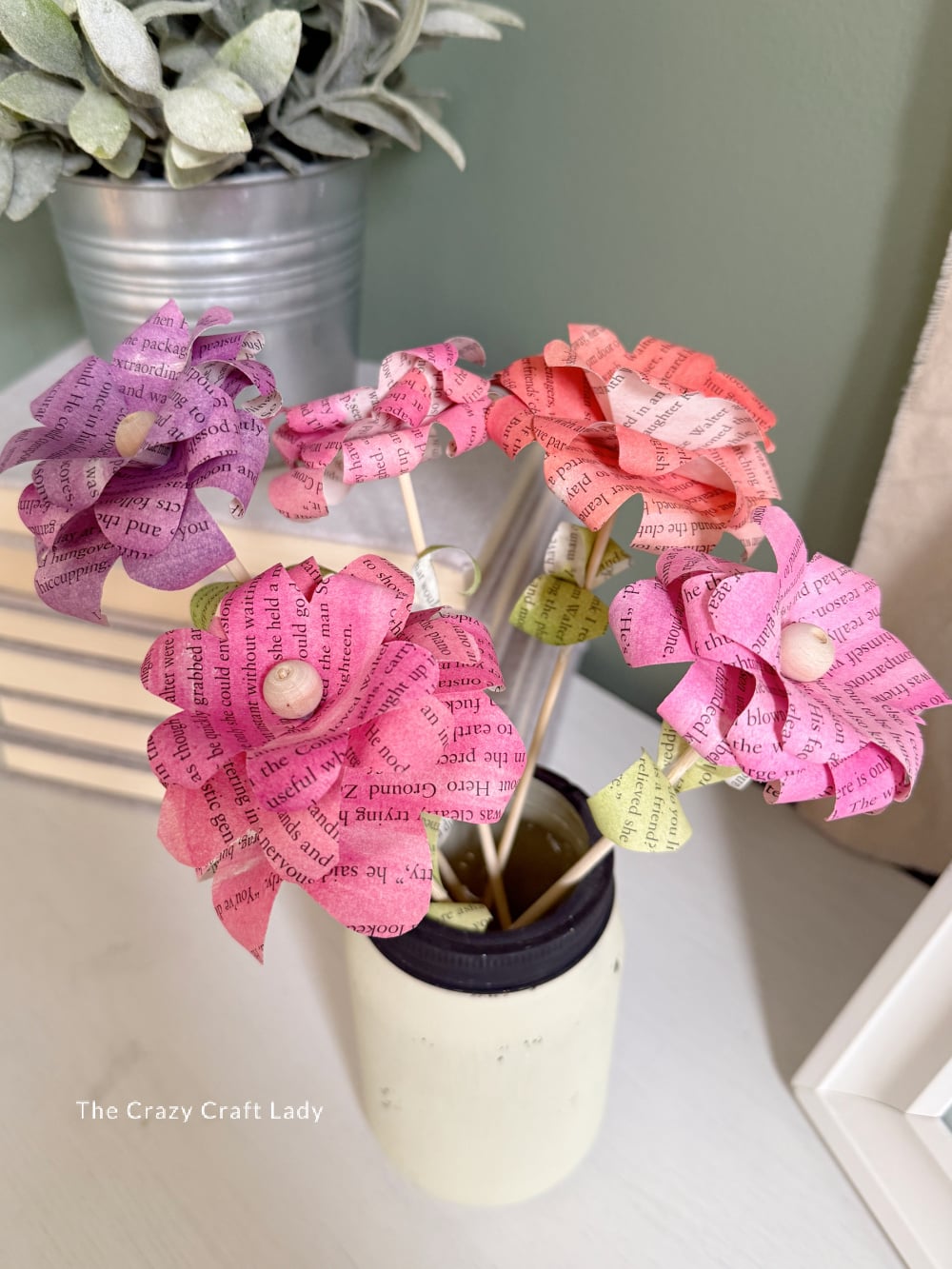 Watercolor Book Page Flowers (Easy DIY Bouquet That Lasts Forever!)